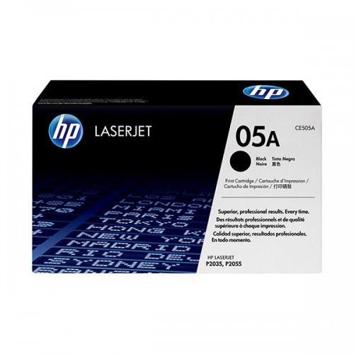 HP 05A Black Original LaserJet Toner Cartridge (CE505A)